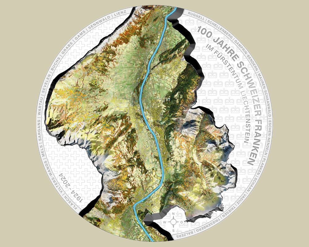100 Jahre Schweizer Franken im FL - Einzelmünzen - Philatelie Liechtenstein